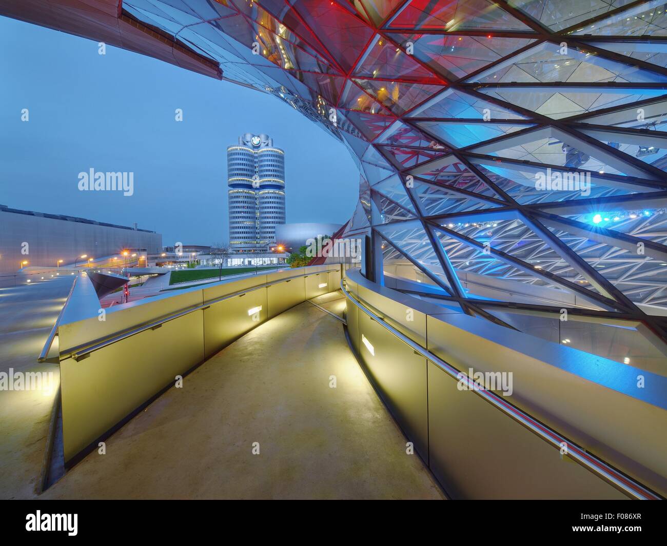 Front glass facade of BMW world at Munich, Germany Stock Photo - Alamy