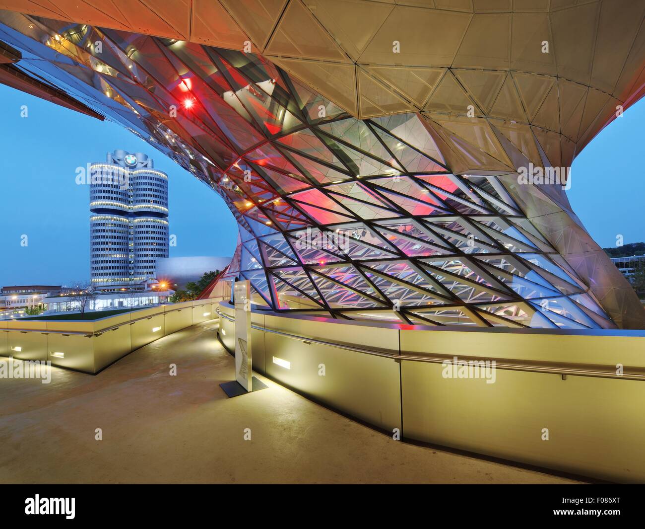 Front glass facade of BMW world at Munich, Germany Stock Photo - Alamy