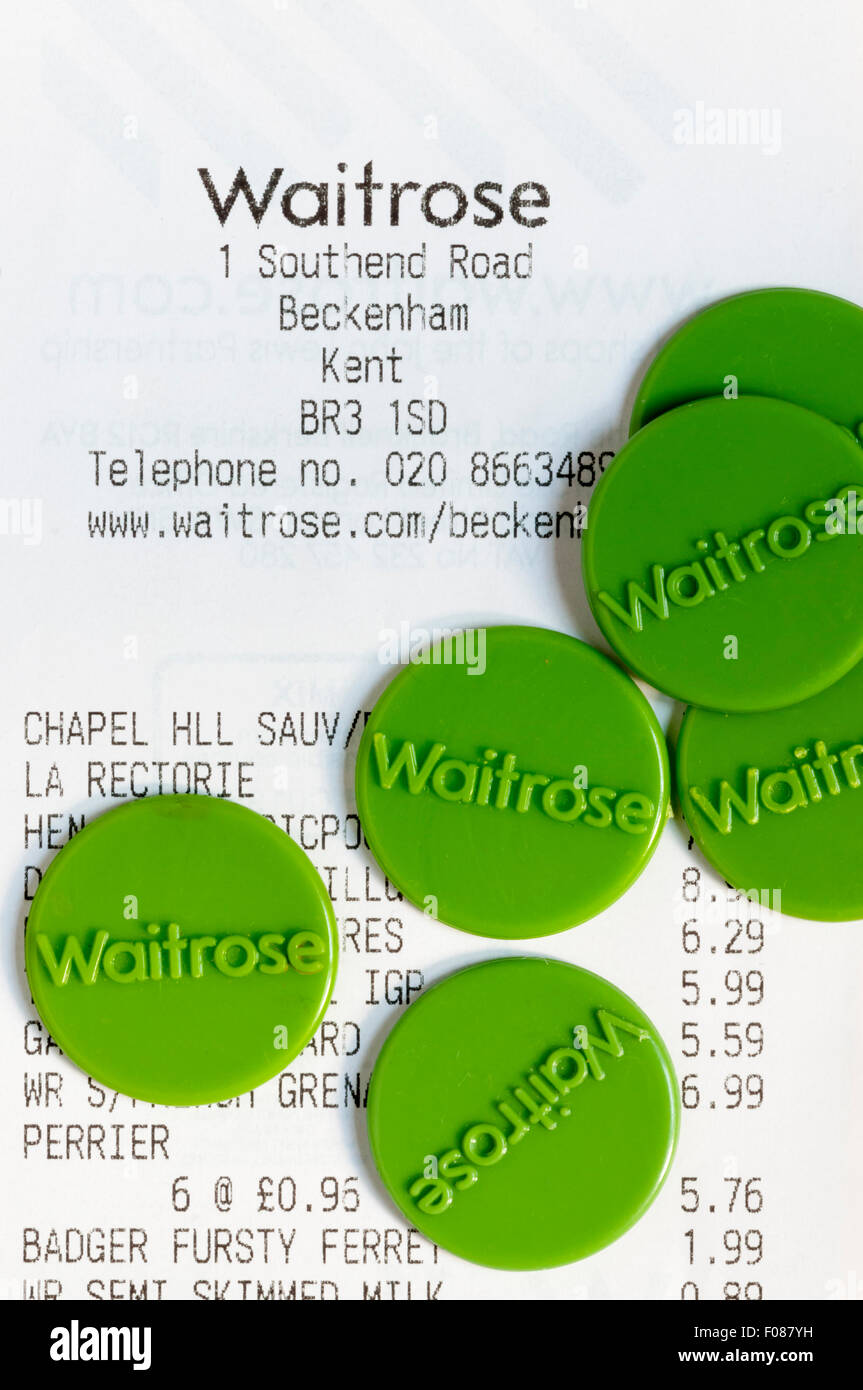 Waitrose green tokens hi-res stock photography and images - Alamy