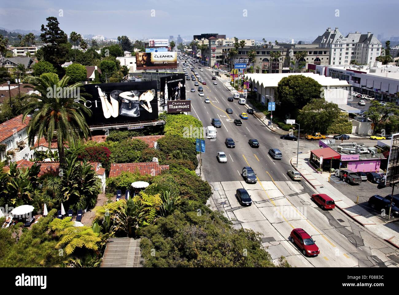 Hollywood boulevard los angeles road hi-res stock photography and ...