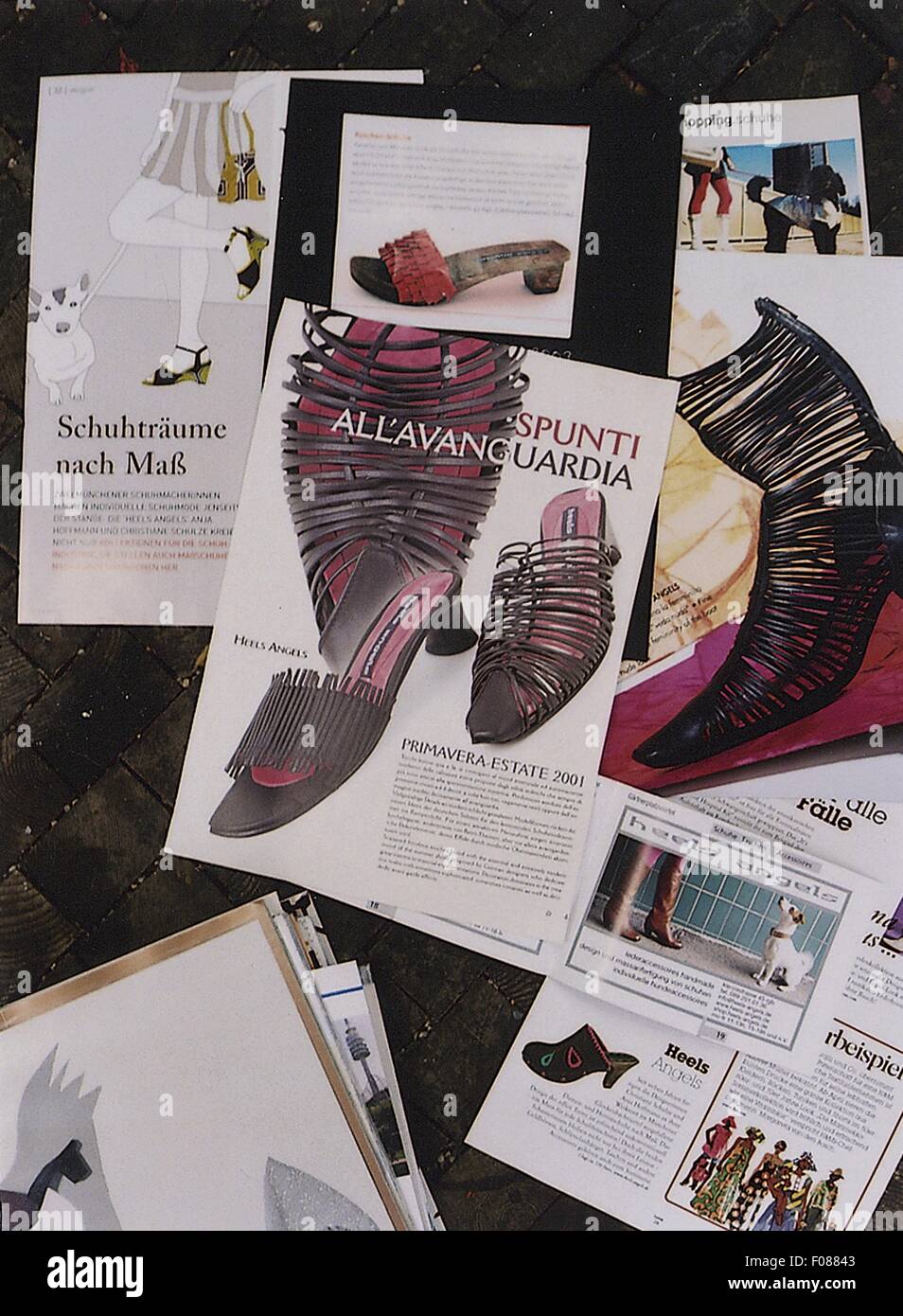 Different shoe magazines Stock Photo - Alamy