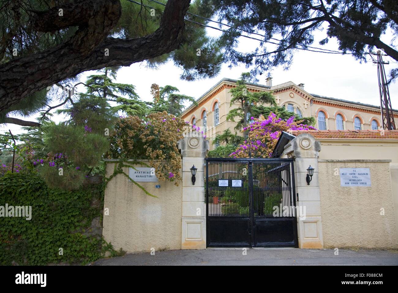 Seminary of the Patria of Constantinople with door closed, Istanbul ...