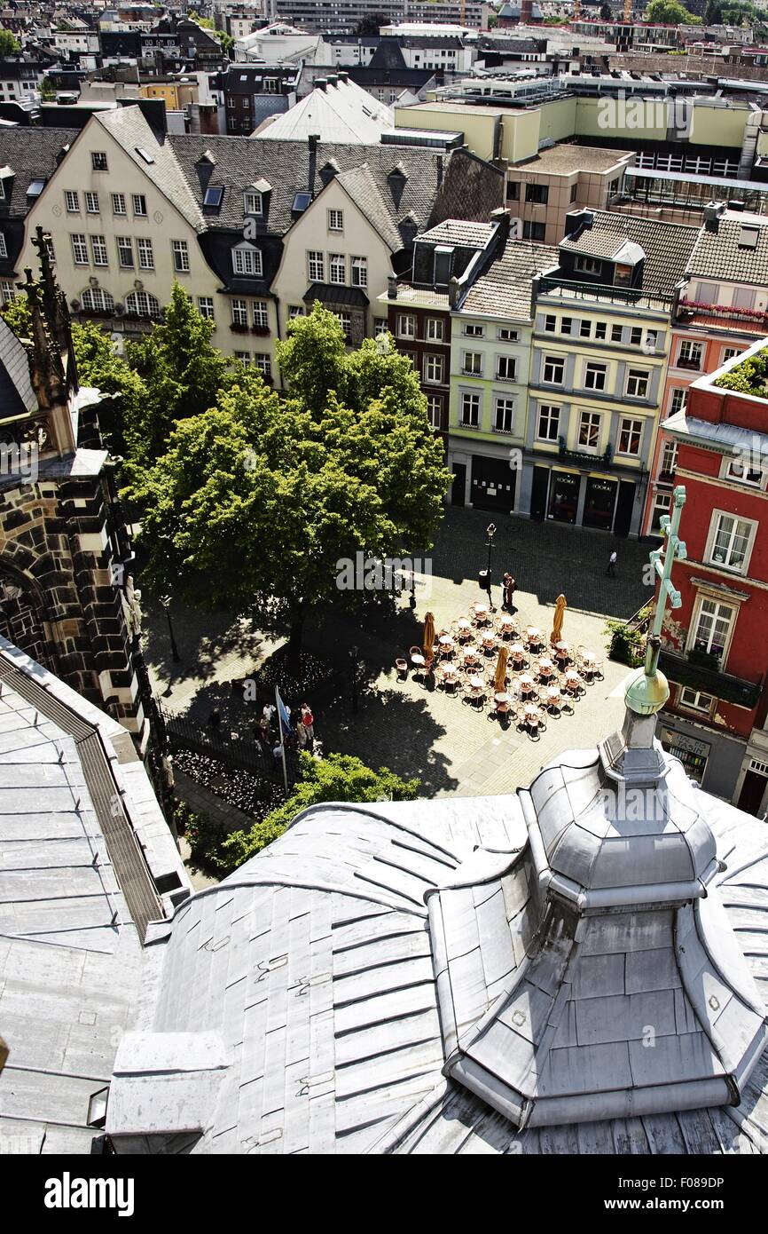 Aachen cathedral aerial view hi-res stock photography and images - Alamy