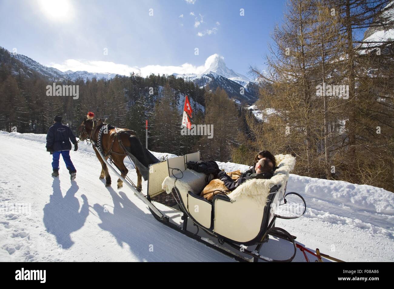 Horse drawn sleigh hi-res stock photography and images - Alamy