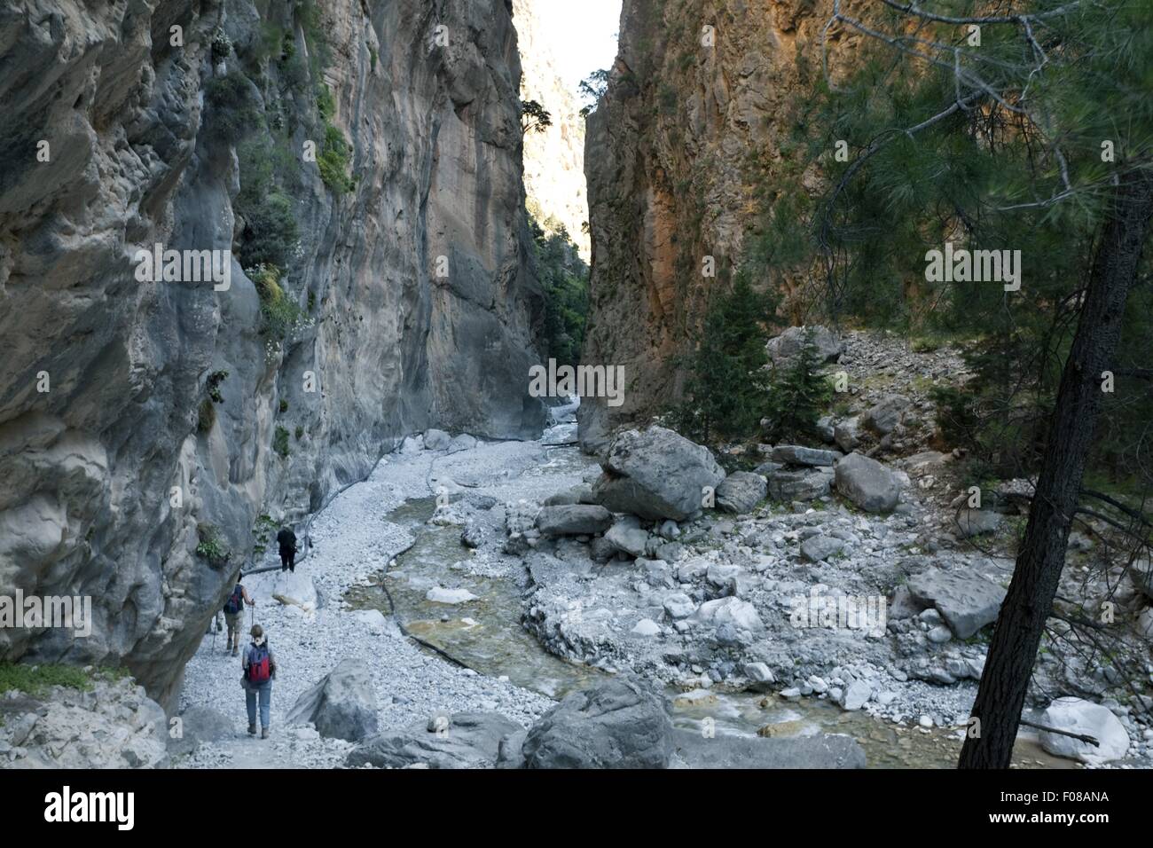 Samaria gorge national park in Crete, Greek Stock Photo - Alamy