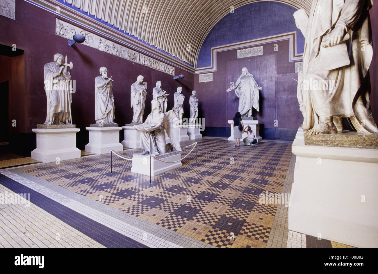 Different statues in Thorvaldsen Museum at Copenhagen, Denmark Stock ...