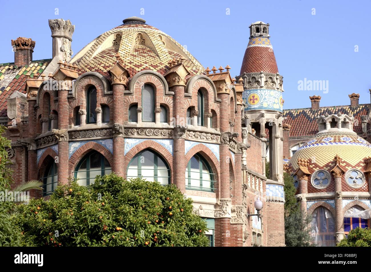 Facade of Hospital de Sant Pau, Barcelona, Spain Stock Photo - Alamy
