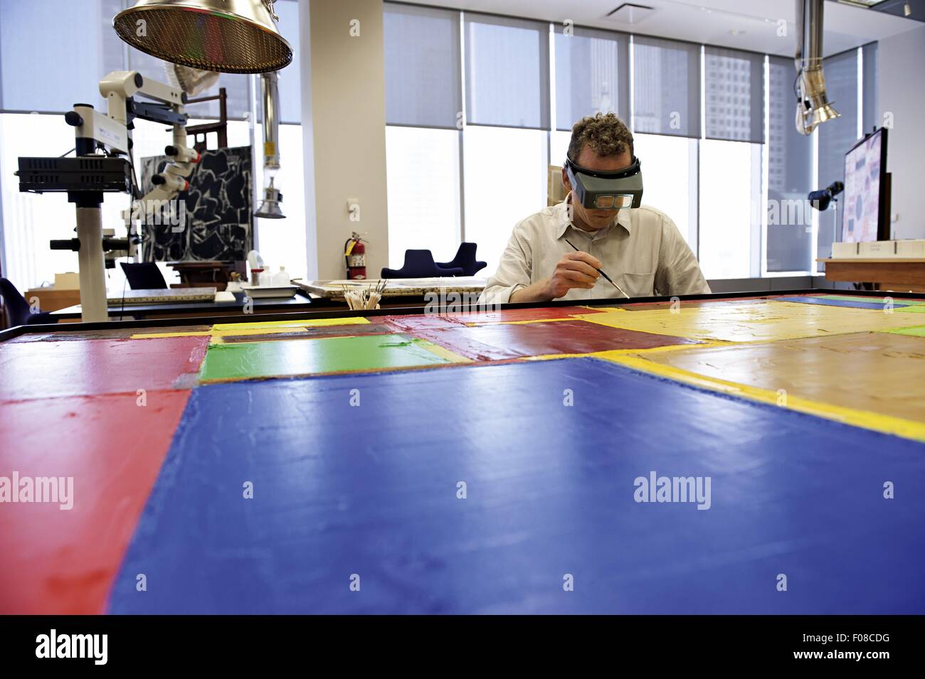 Michael Duffy painting in The Museum of Modern Art, New York, USA Stock ...