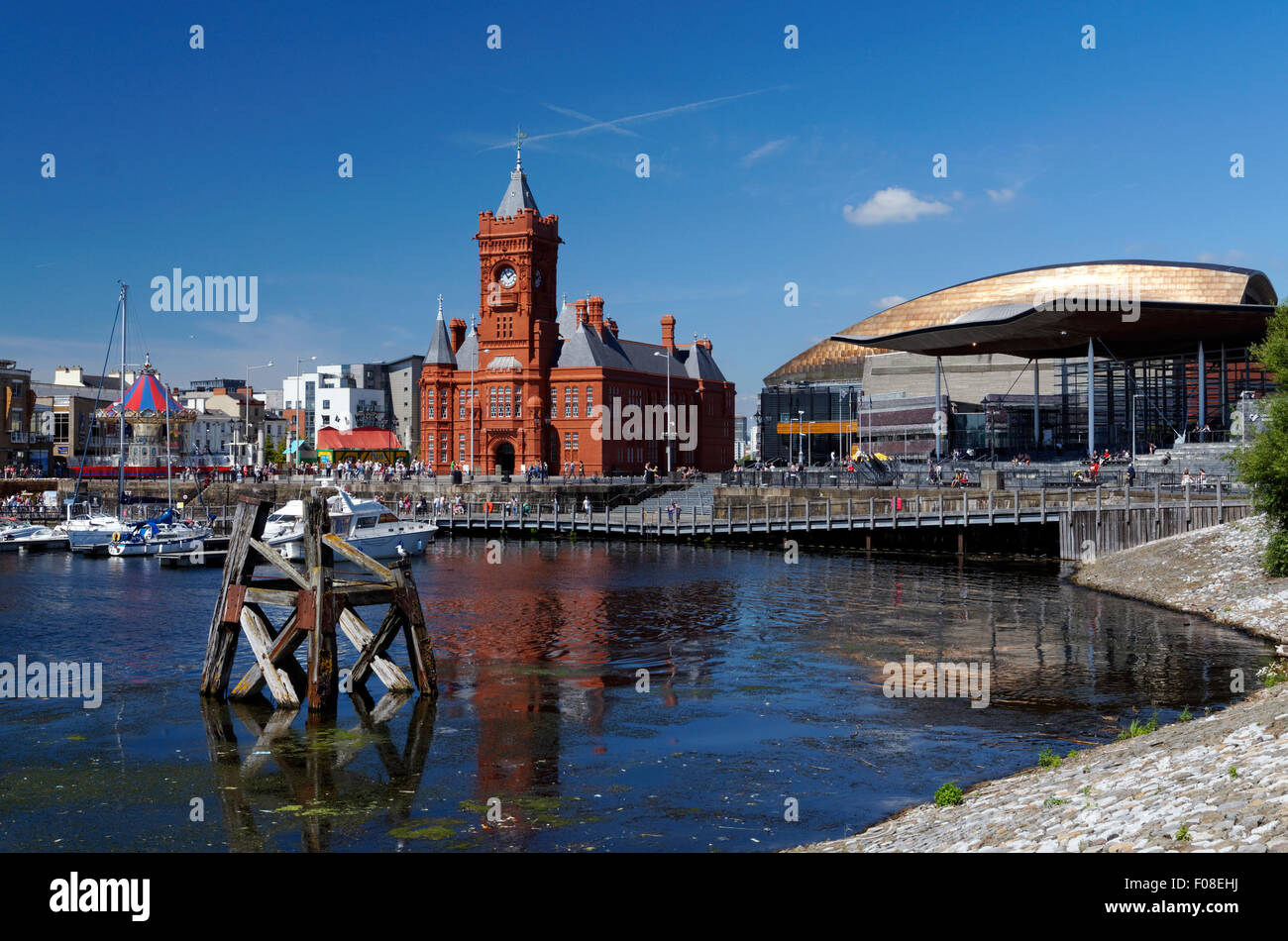 Victorian Pierhead Building, Cardiff Bay, Cardiff, Wales, UK Stock ...
