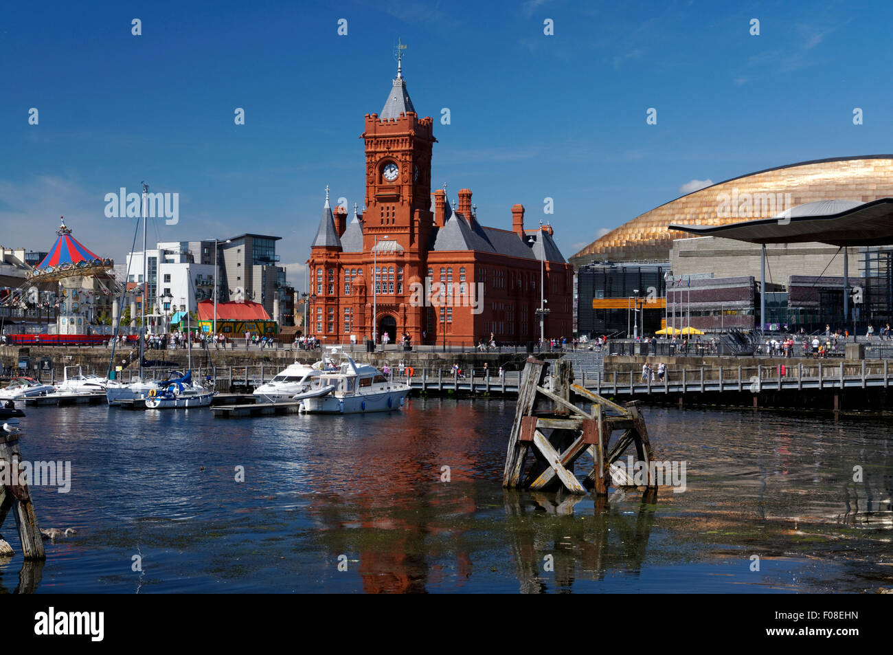Victorian Pierhead Building, Cardiff Bay, Cardiff, Wales, UK Stock ...