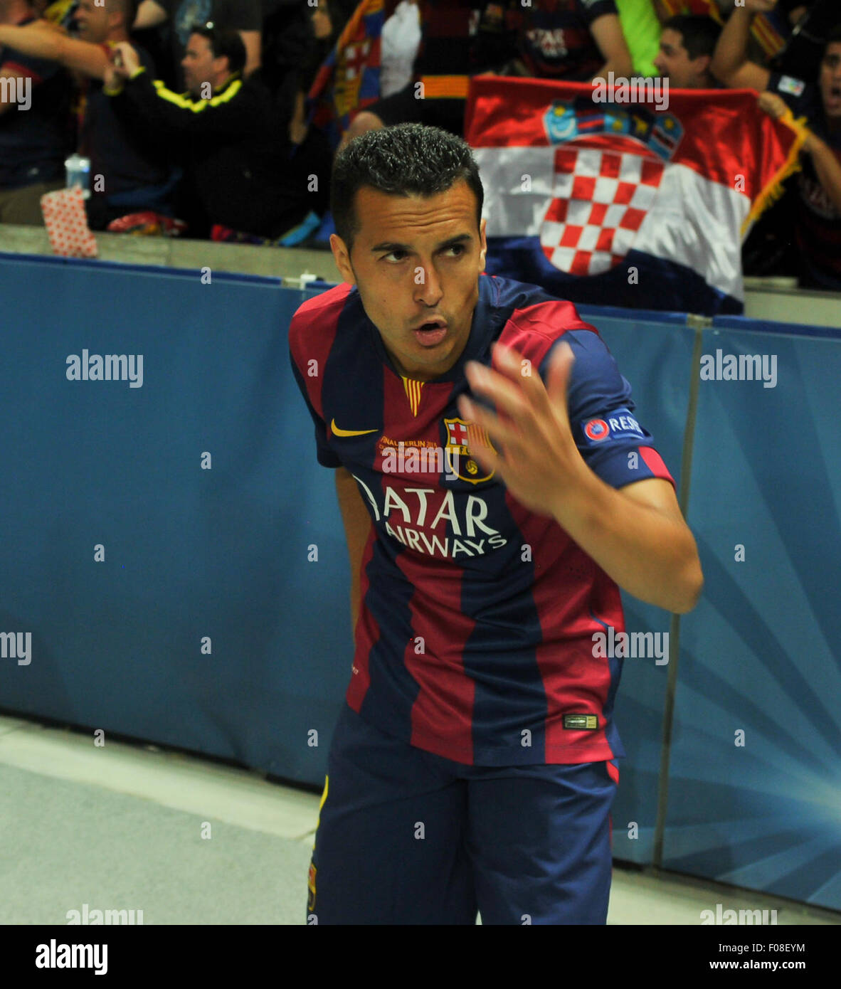 FC Barcelona celebrate after winning the UEFA Champions League Final ...