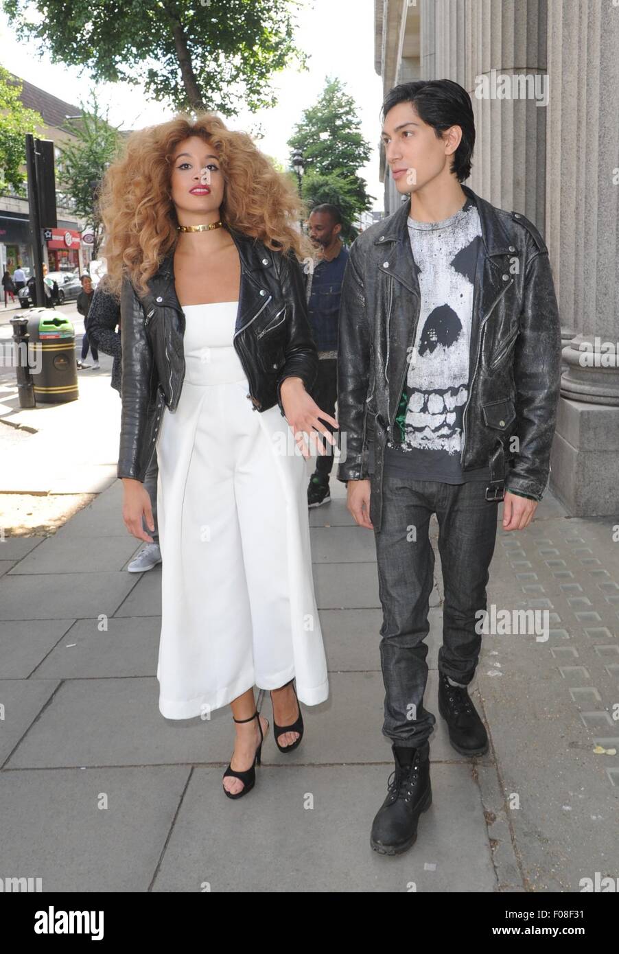 Jillian Hervey, Lucas Goodman of the band Lion Babe leaving the Sunday ...