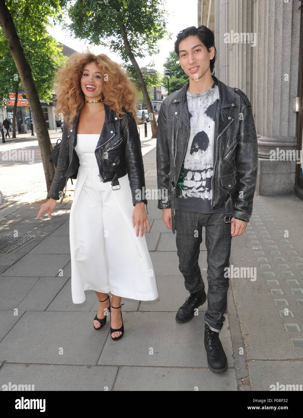 Jillian Hervey, Lucas Goodman of the band Lion Babe leaving the Sunday ...