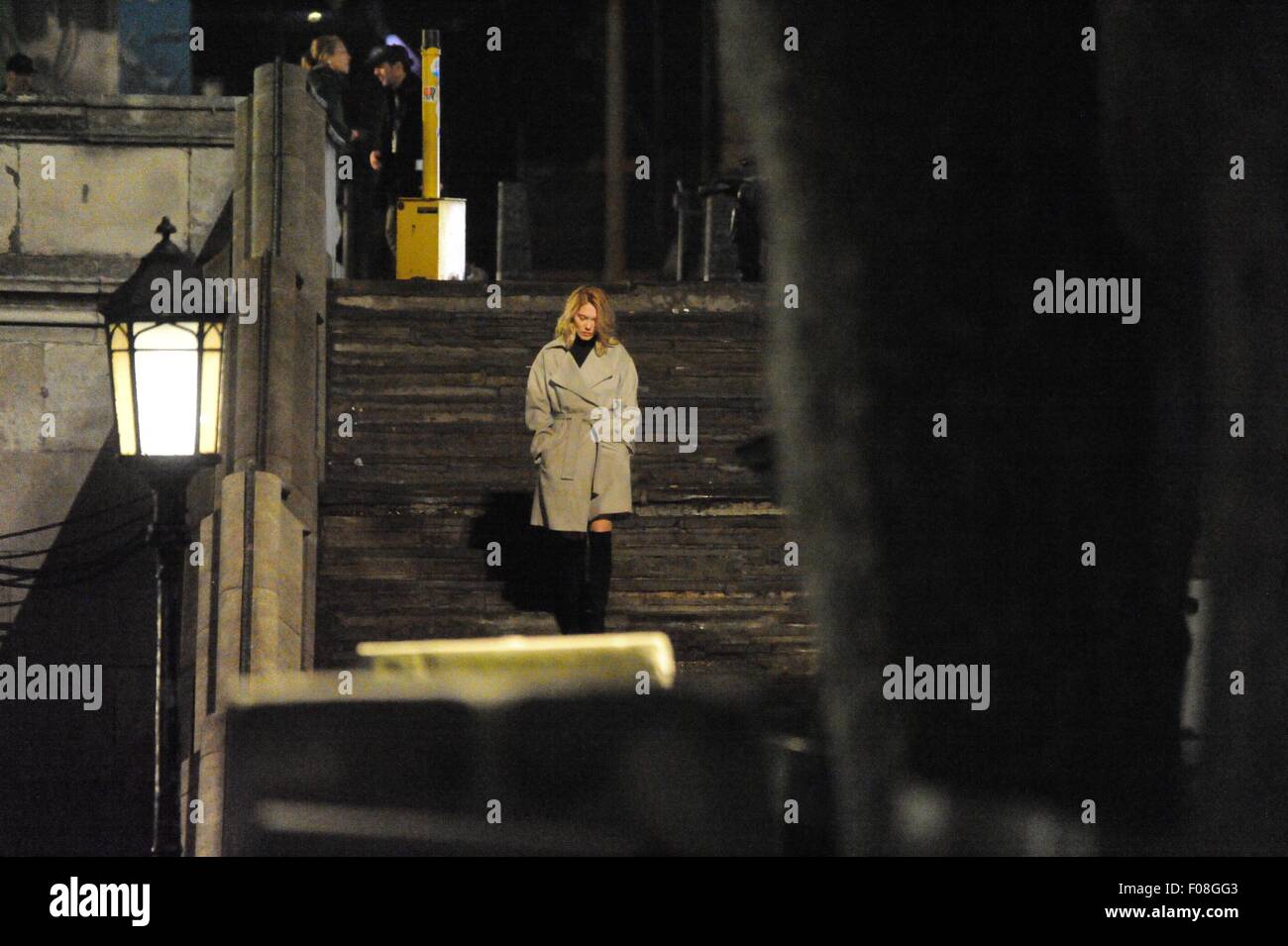 Filming scenes for James Bond movie 'Spectre' taking place on location ...