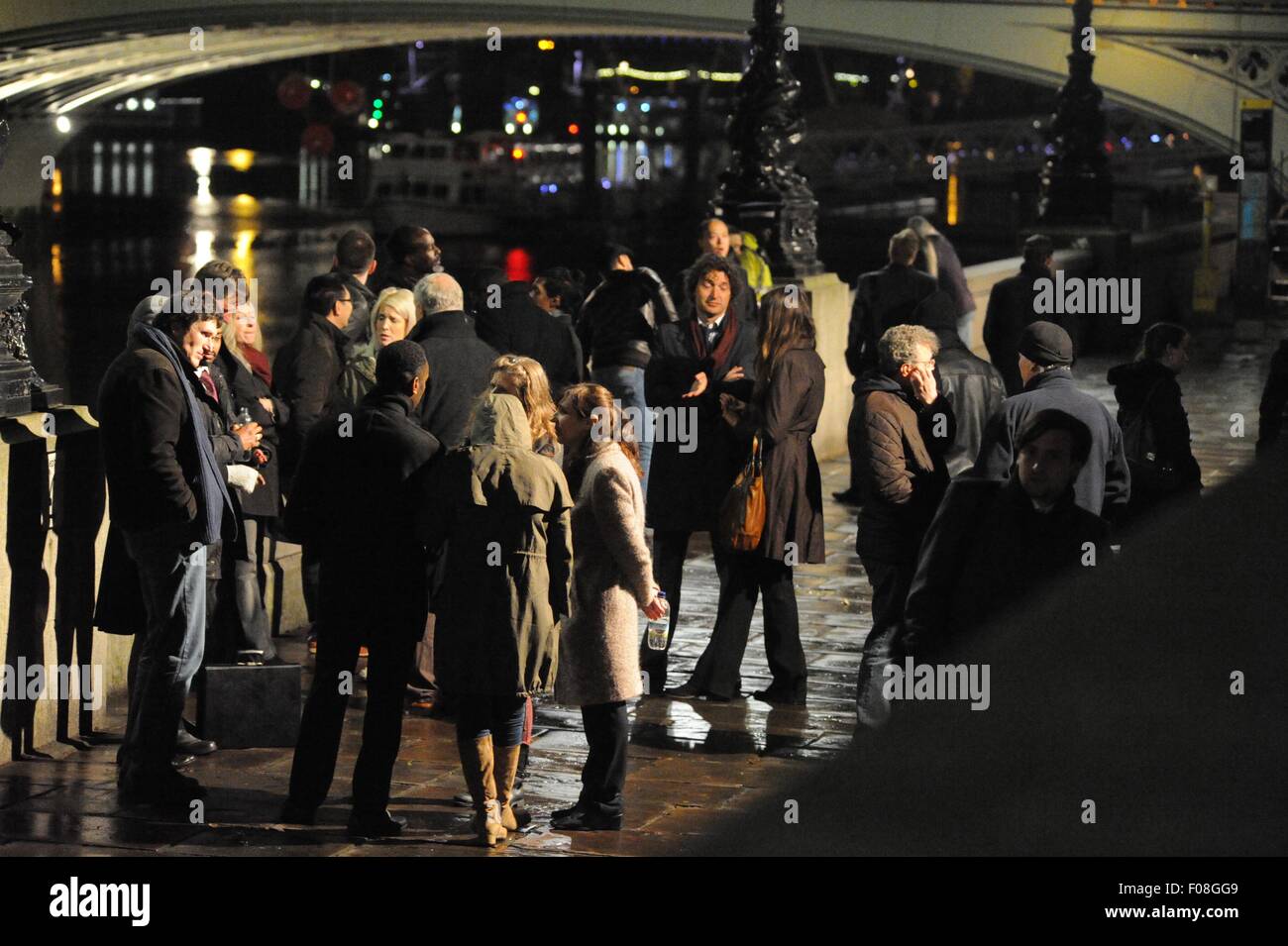 Filming scenes for James Bond movie 'Spectre' taking place on location ...