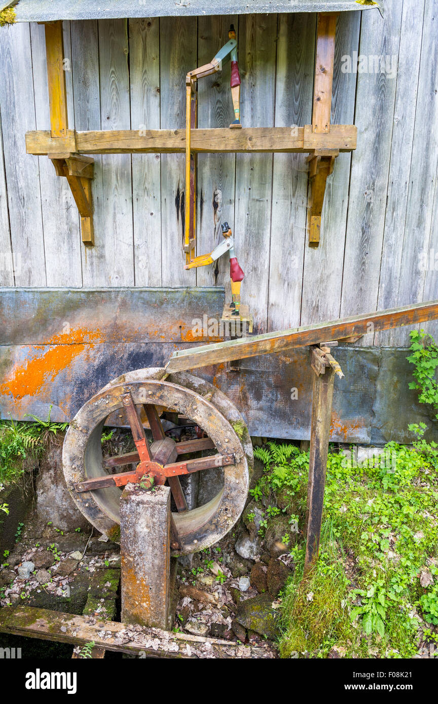 Water wheel saw mill hi-res stock photography and images - Alamy
