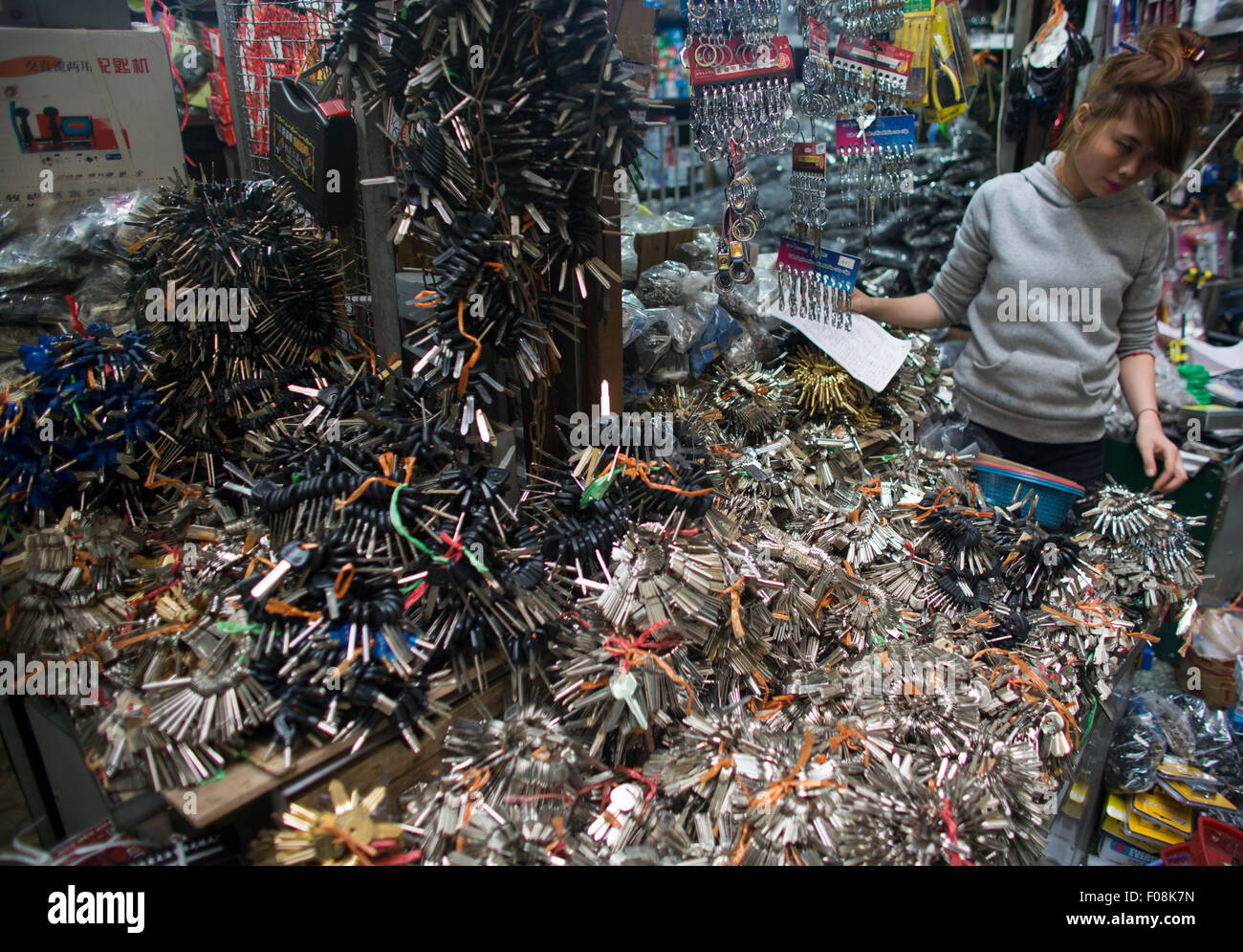 key and lock shop in Vietnam Stock Photo - Alamy