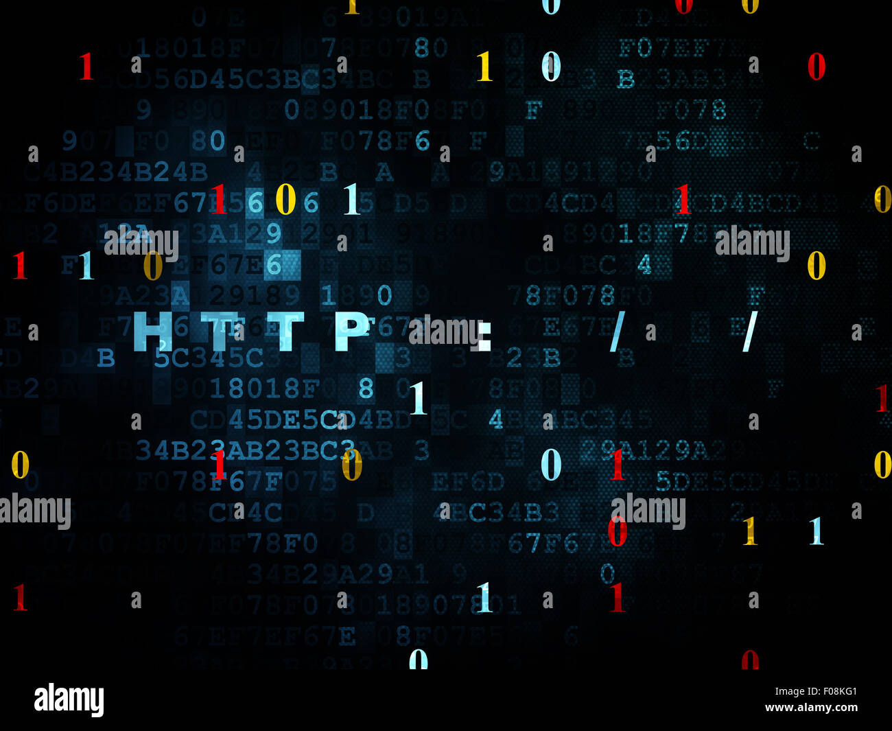 Web development concept: on Digital background Stock Photo - Alamy