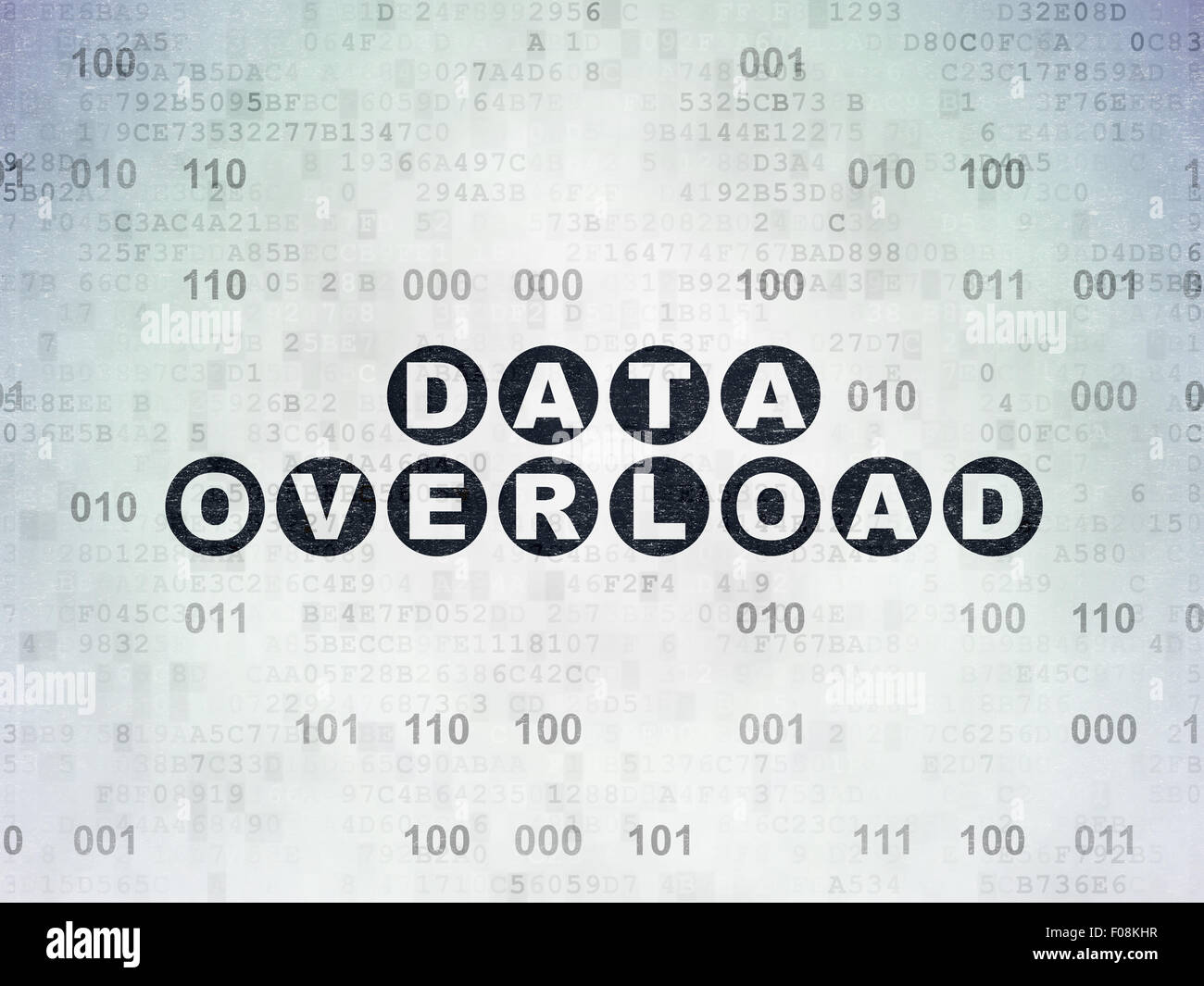 Information concept: Data Overload on Digital Paper background Stock ...