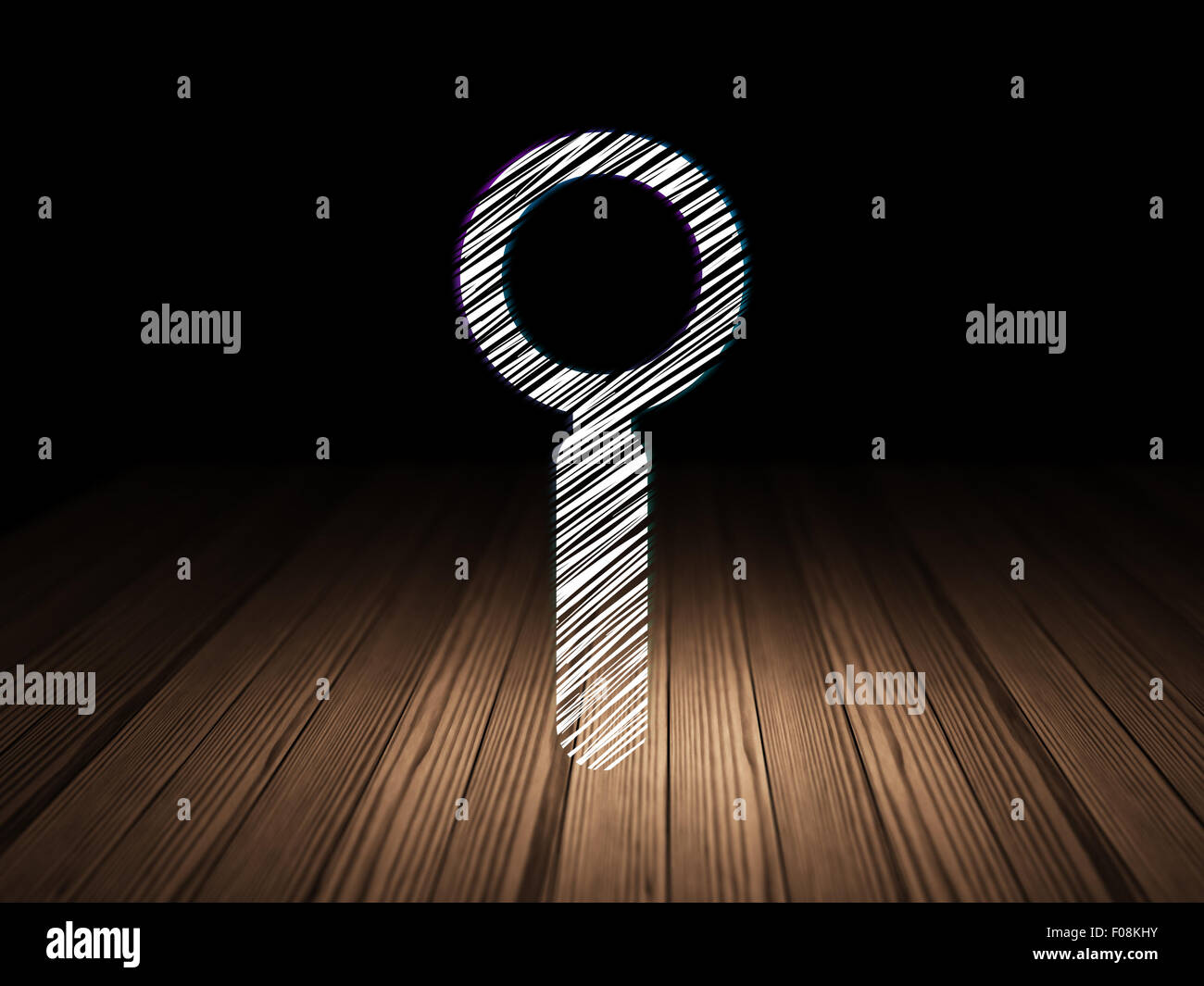 Data concept: Search in grunge dark room Stock Photo - Alamy