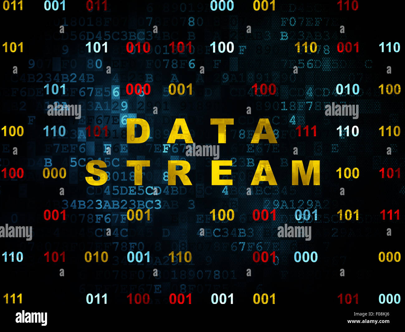 Information concept: Data Stream on Digital background Stock Photo - Alamy