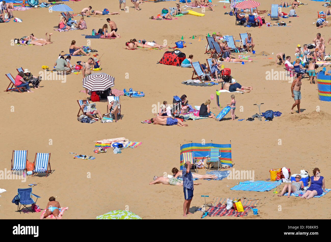 Broadstairs, Kent, England, UK. Viking Bay beach Stock Photo - Alamy