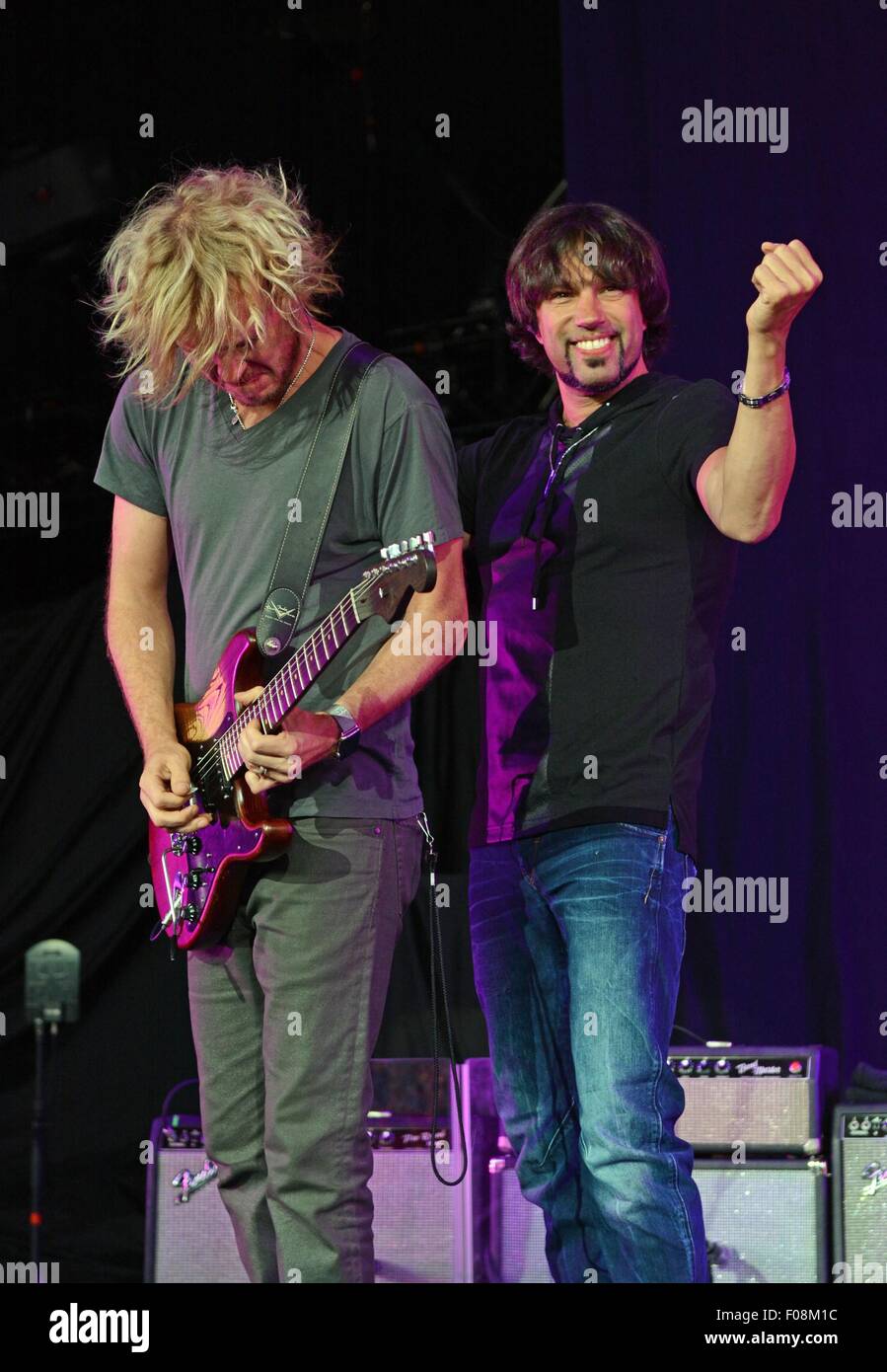 Holmdel, NJ, USA. 9th Aug, 2015. Kenny Wayne Shepherd, Noah Hunt ...