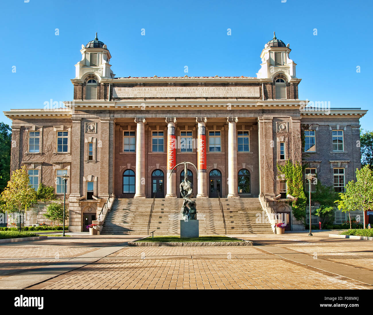 Syracuse, New York, USA. August 2,2015. The Carnegie Library on the ...