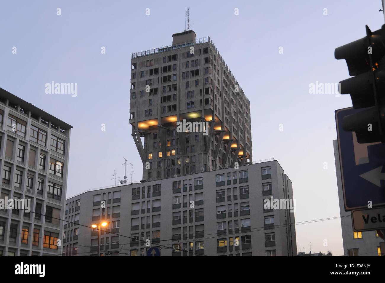 Milan, Italy, the Velasca tower Stock Photo - Alamy