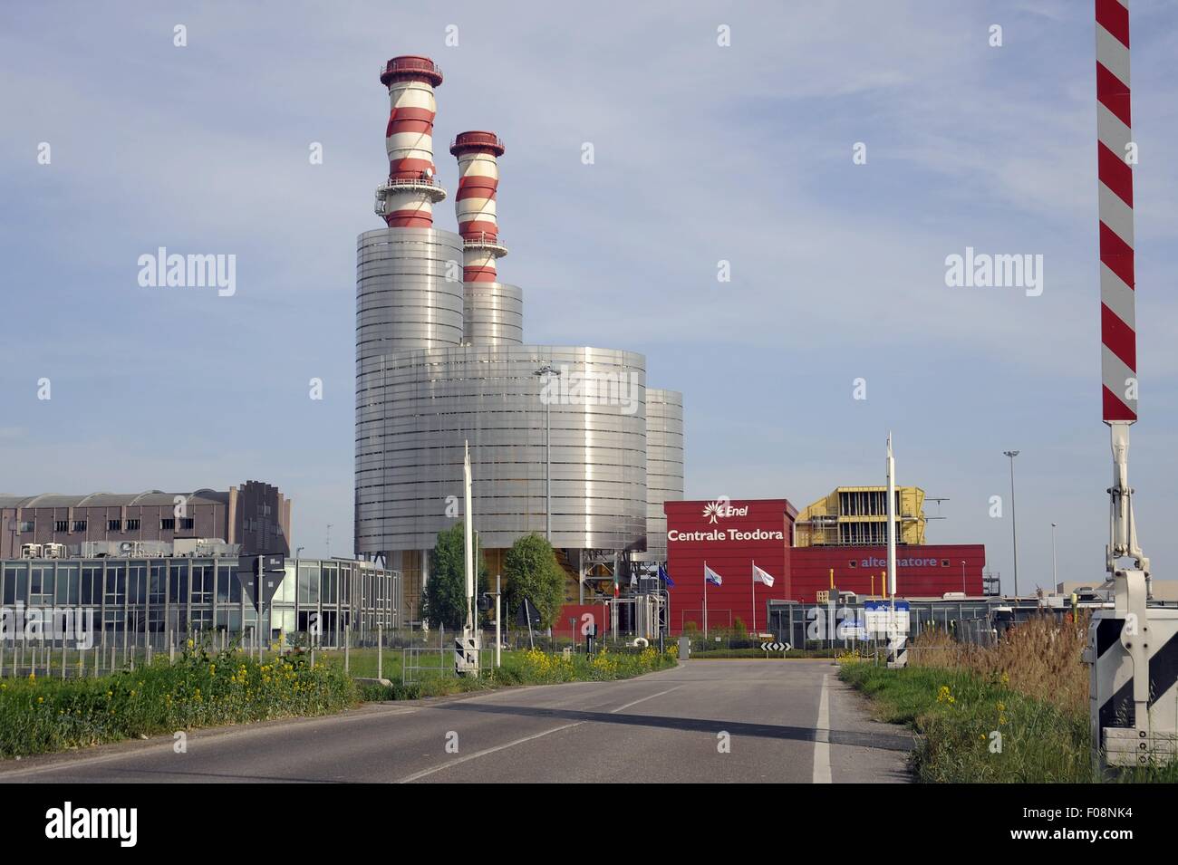 ENEL power plant -Teodora-, fueled by methane gas in Ravenna - Porto ...