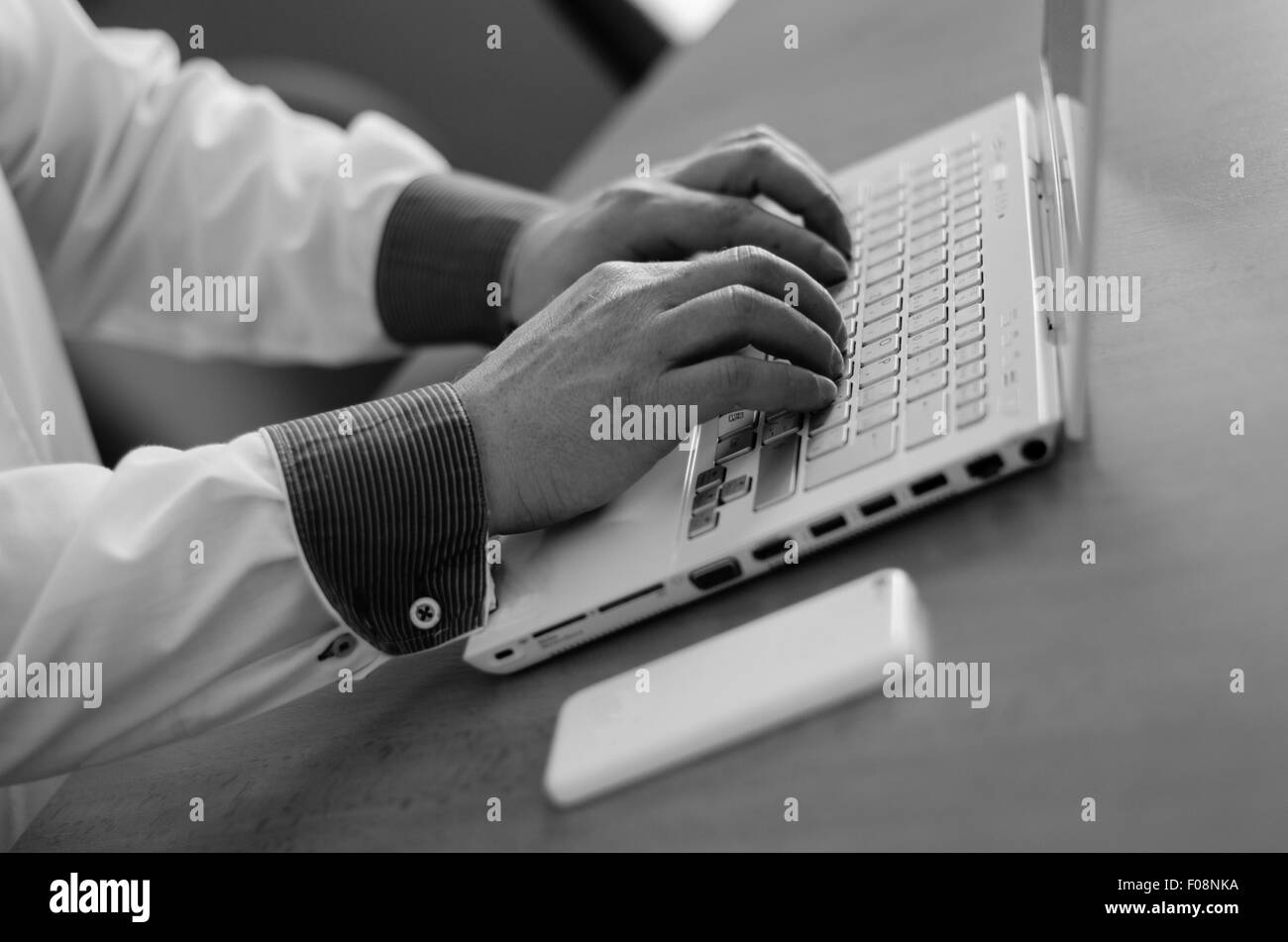 Work in the internet Black and White Stock Photos & Images - Alamy