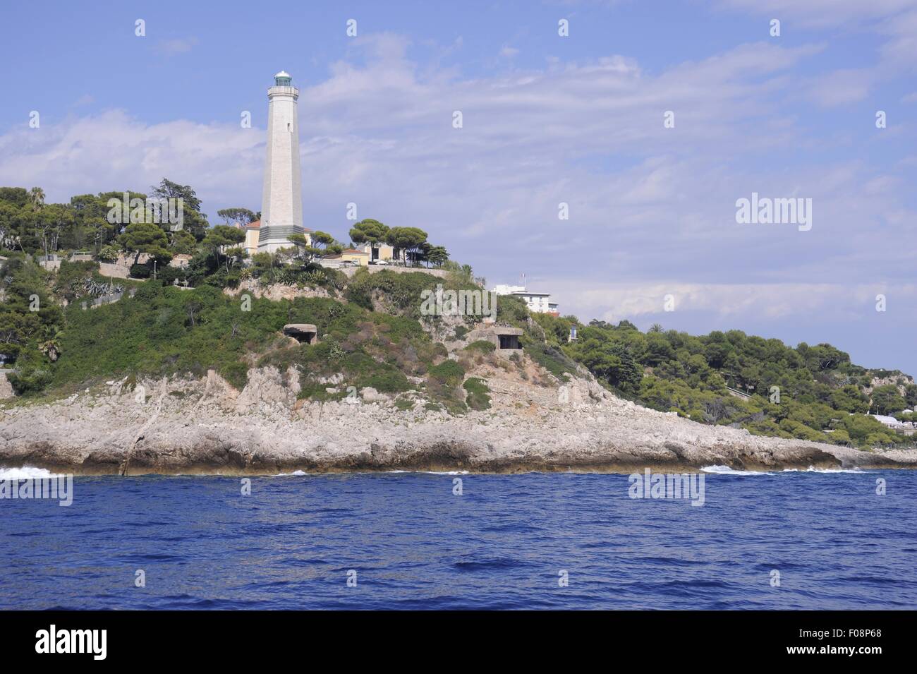 France, French Riviera, the Cap Ferrat lighthouse Stock Photo - Alamy