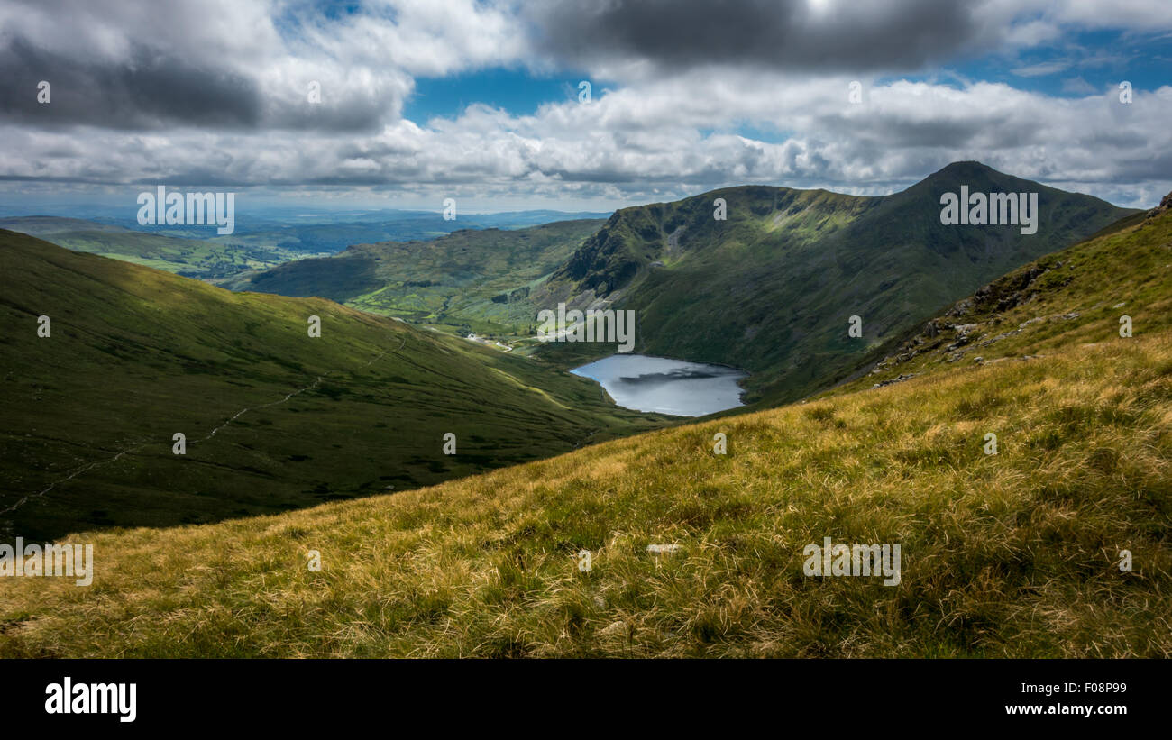 Standing at the head of the Kentmere horseshoe, English Lake District ...