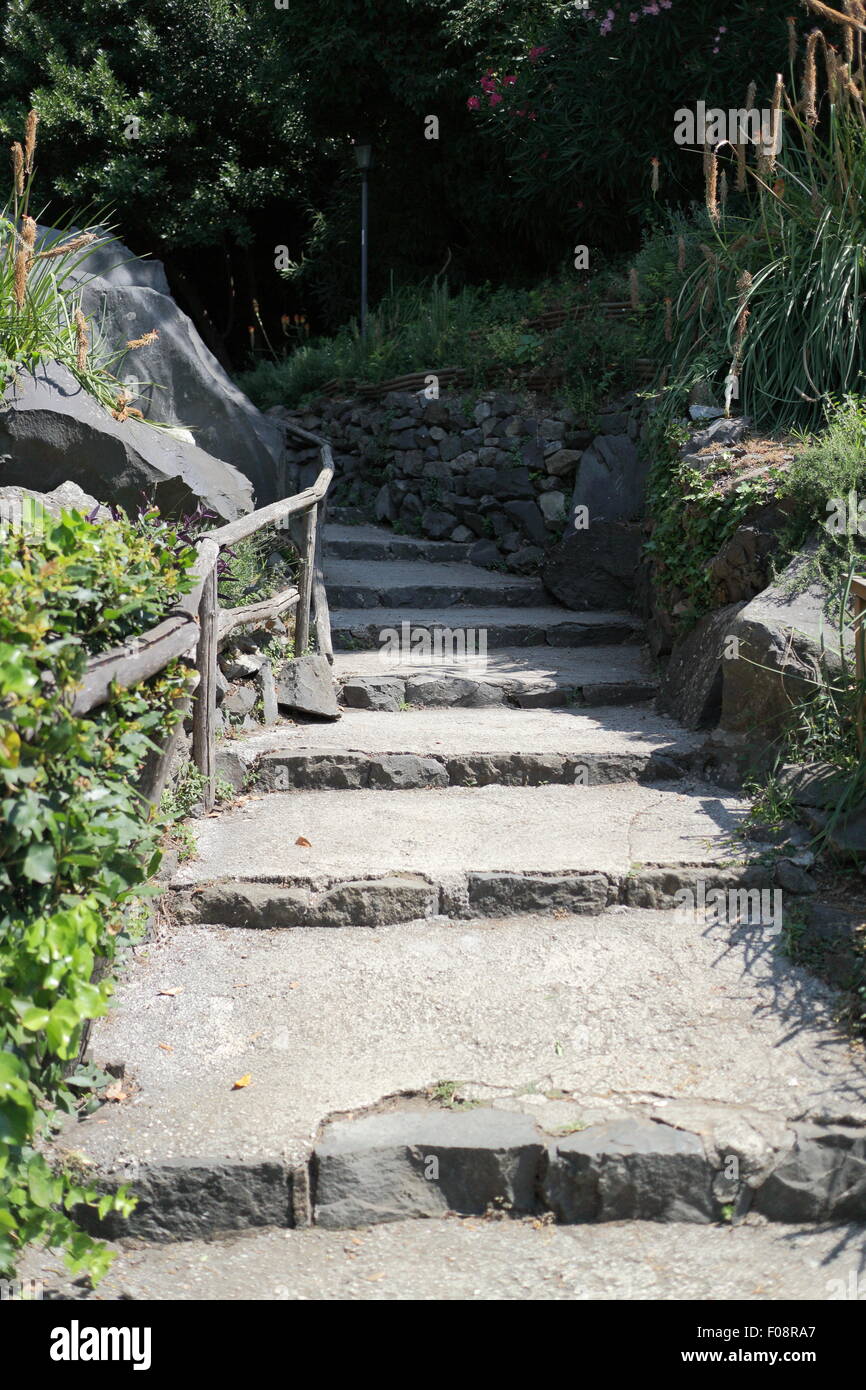 Old stone steps path hi-res stock photography and images - Alamy