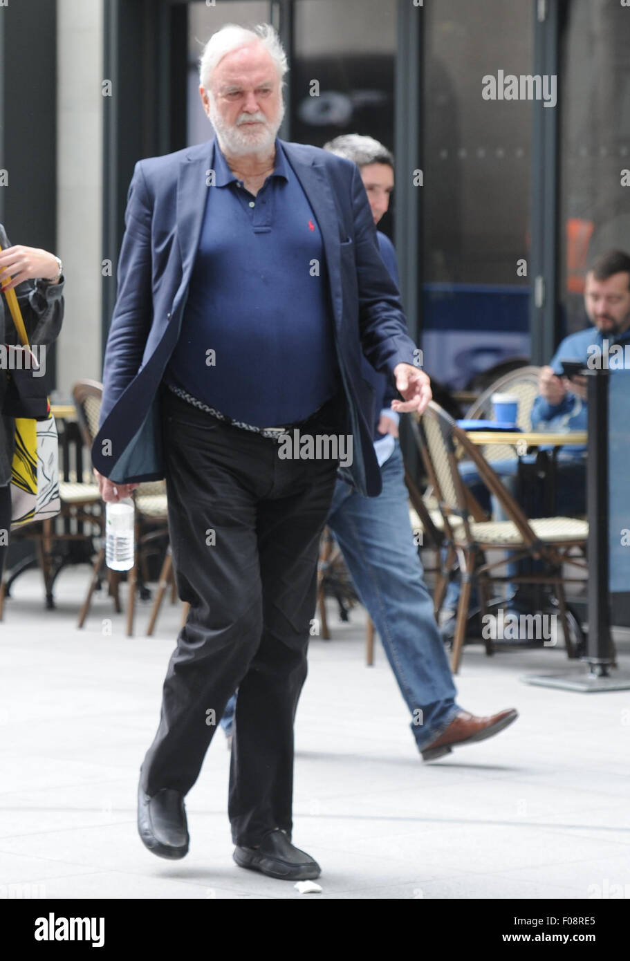 John Cleese seen out and about in London at BBC Studios Featuring: John ...