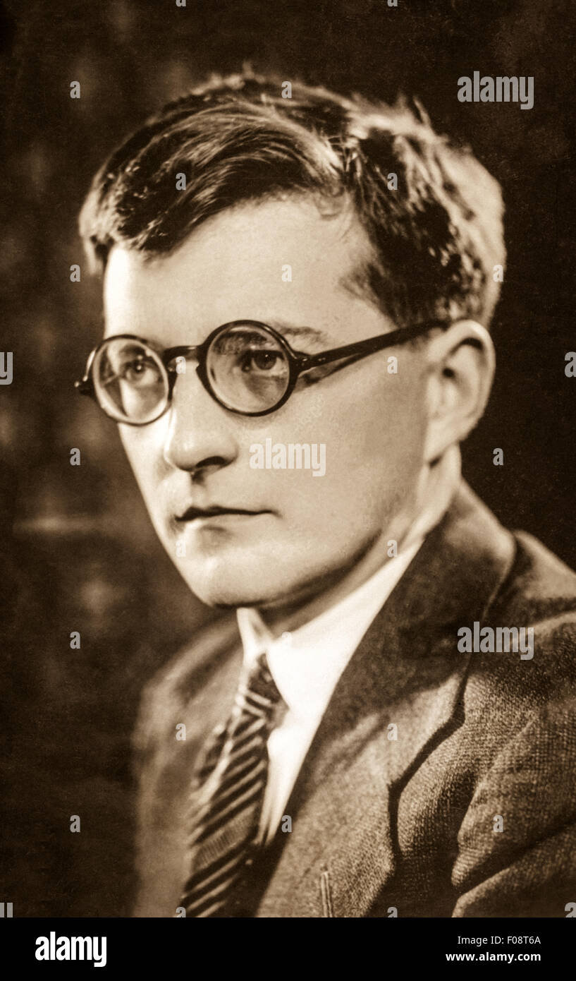 Dmitri Shostakovich (1906-1975), Russian composer and pianist Stock ... Dmitri Shostakovich (1906-1975), Russian composer and pianist Stock ...