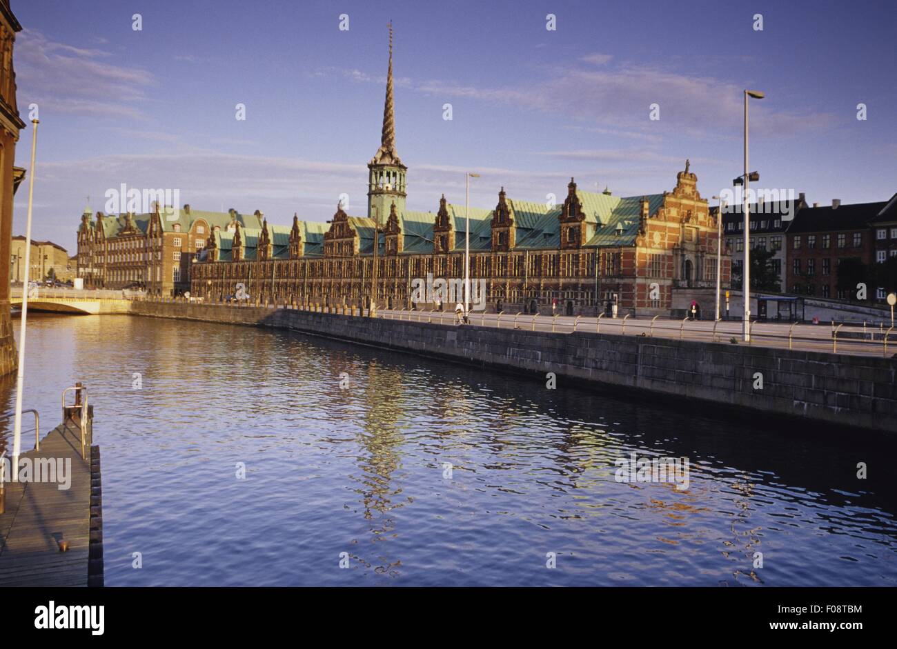 View of Borsgade old stock exchange building, Slotsholmen, Central ...