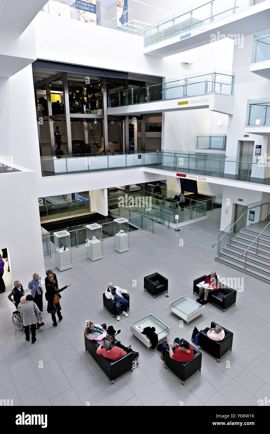 People inside Ulster Museum, Belfast, Ireland Stock Photo - Alamy
