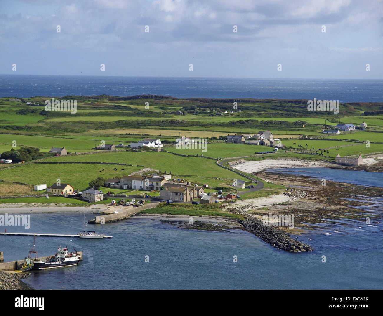 View of Rathlin Island in Ireland, aerial view Stock Photo - Alamy