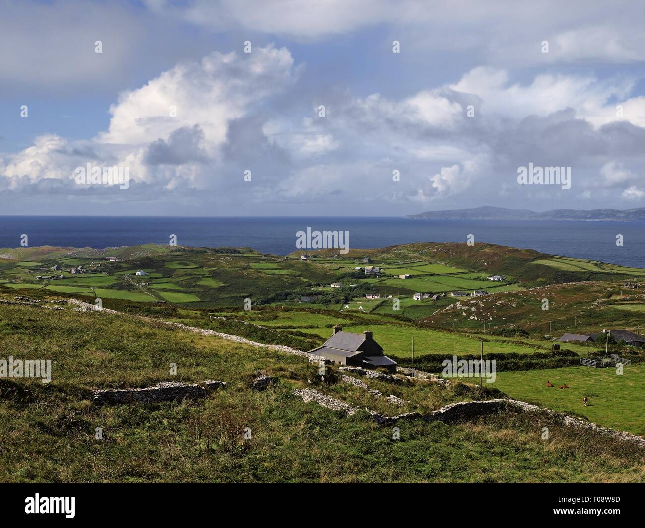 View of Cape Clear Island with overlooking sea, Ireland Stock Photo - Alamy