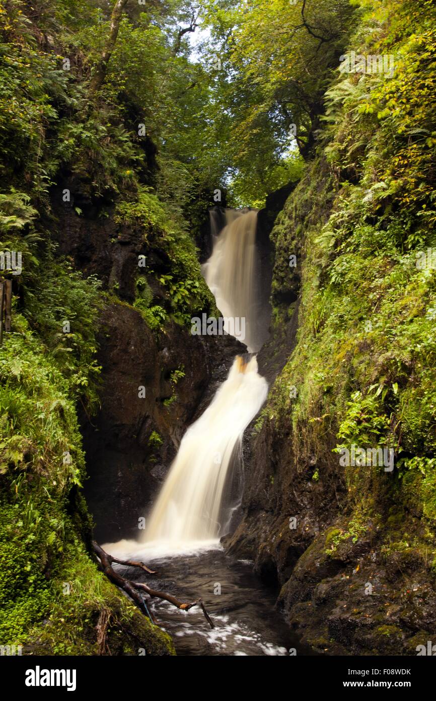 View of waterfall in Glenariff Forest Park, Ireland Stock Photo - Alamy