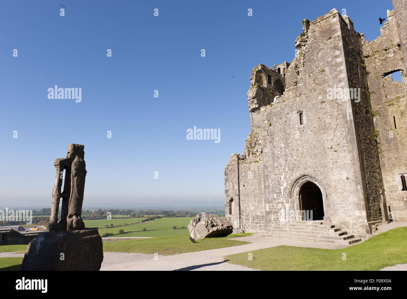 View of Cashel castle ruins, Ireland, UK Stock Photo - Alamy