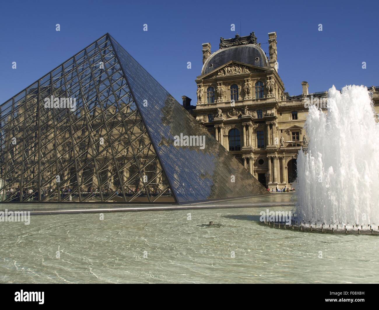 View of Louvre Pyramid in Paris, France Stock Photo - Alamy