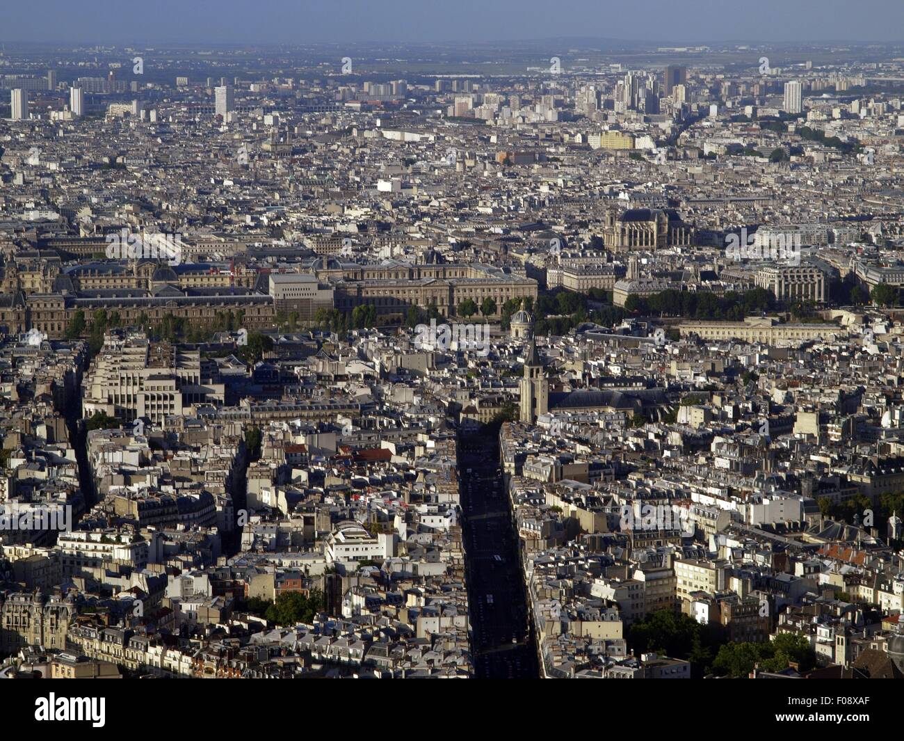 View of cityscape from Tour Montparnasse in Paris, France Stock Photo ...