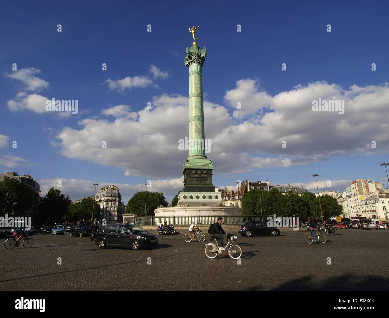July Column in Place de la Bastille in Paris, France Stock Photo - Alamy