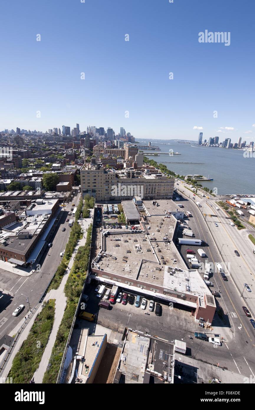 High line new york birds eye hi-res stock photography and images - Alamy