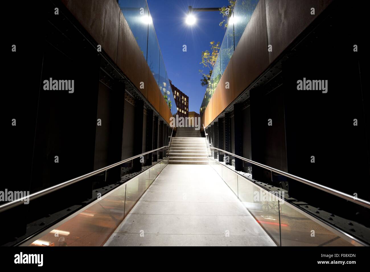 Staircase of subway in New York, USA Stock Photo - Alamy