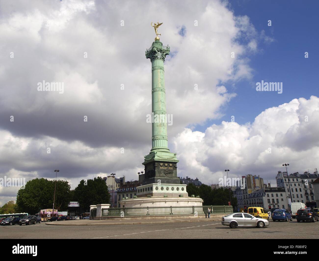 July Column in Place de la Bastille in Paris, France Stock Photo - Alamy