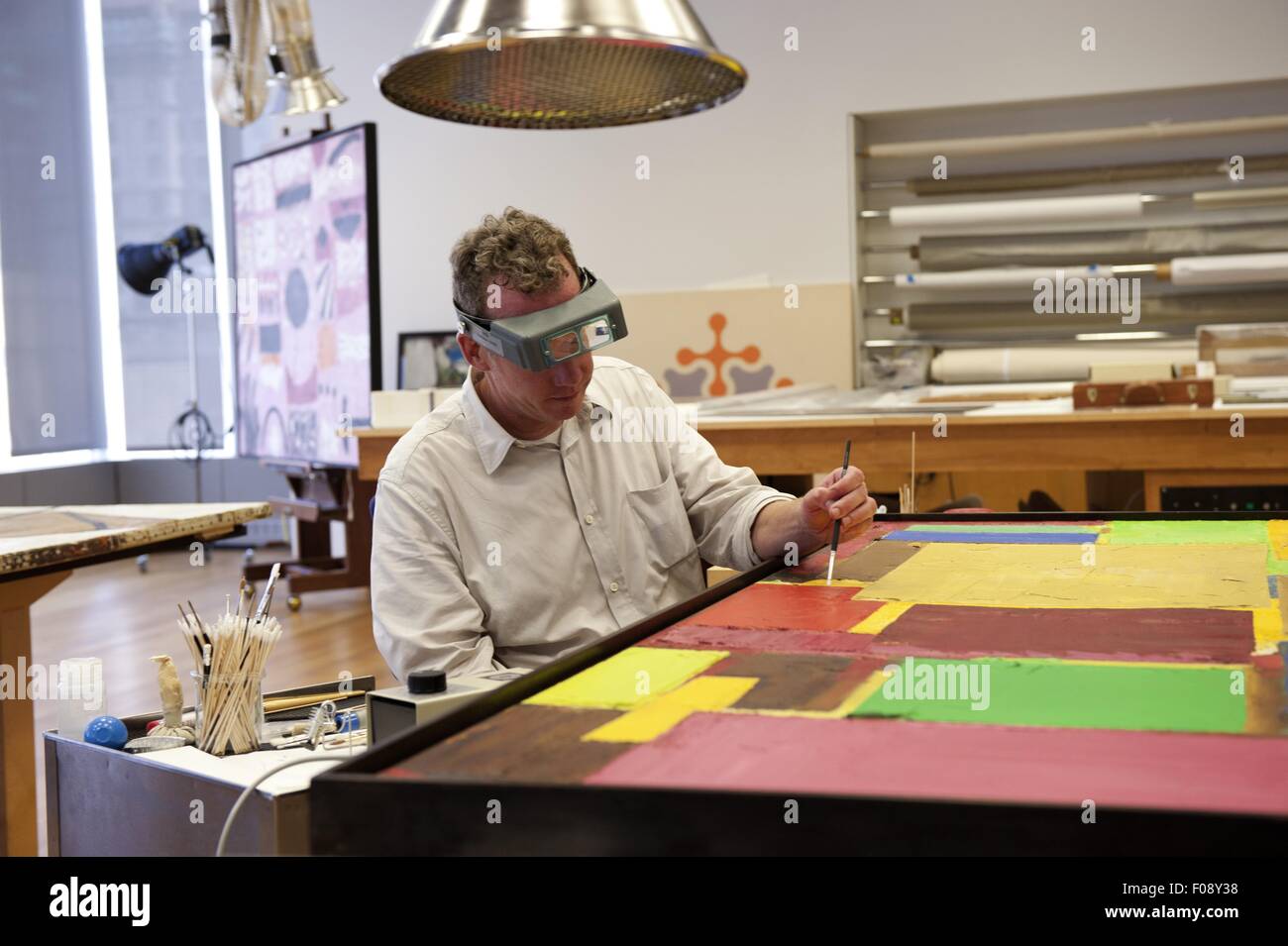 Michael Duffy painting in The Museum of Modern Art, New York, USA Stock ...