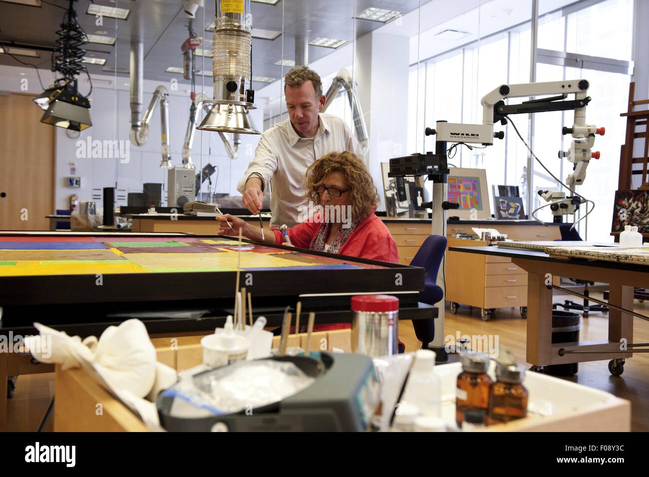 Michael Duffy painting in The Museum of Modern Art, New York, USA Stock ...